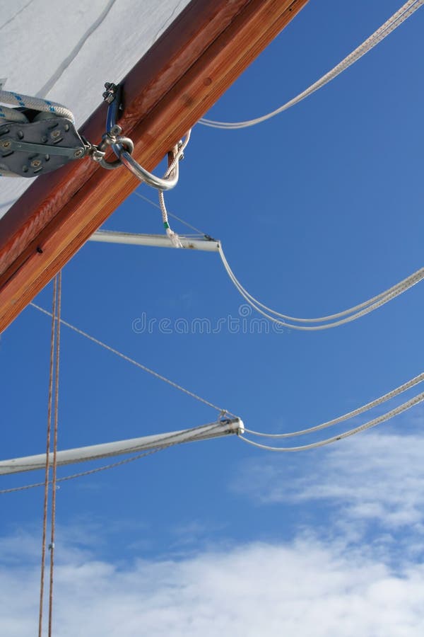 Ship boom stock photo. Image of boats, tackle, rope, sailboats - 13154820