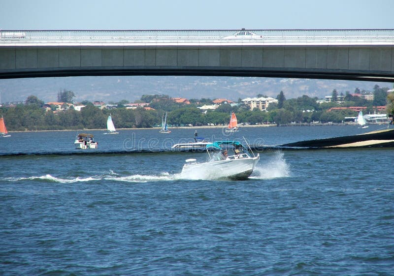 Under the bridge stock photo. Image of dingy, bridge, leisure - 164798