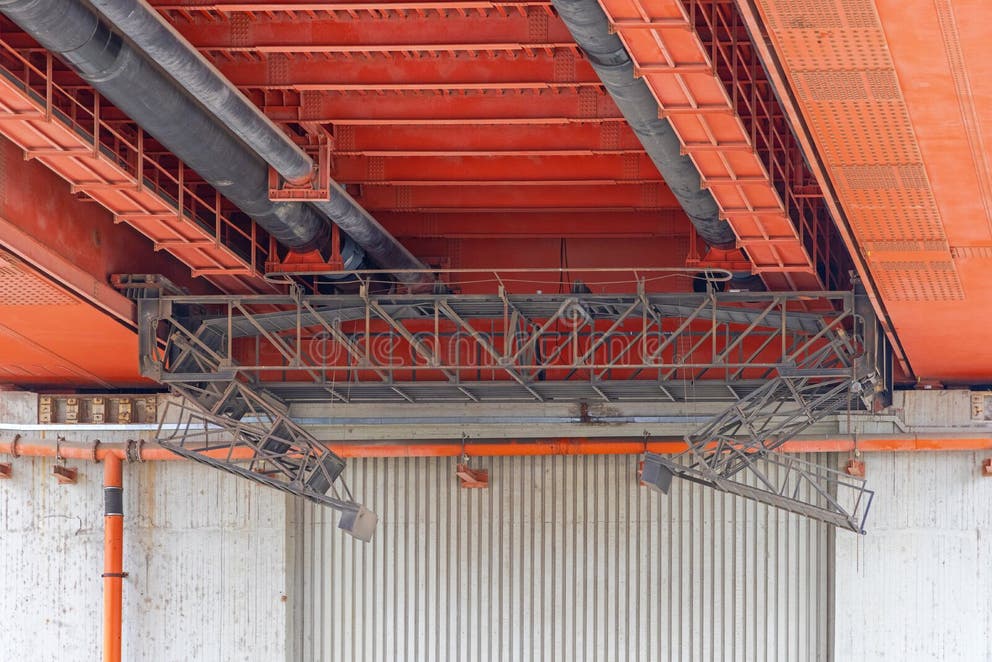 Under Bridge Access Platform Stock Image - Image of suspension ...