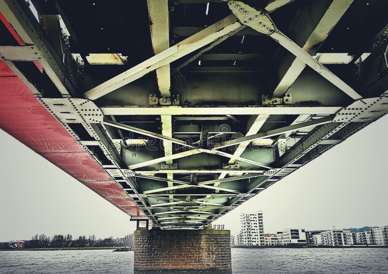 Under the bridge stock image. Image of construction - 145323225