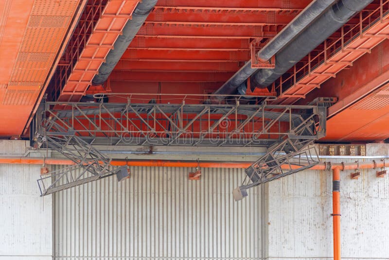 Under Bridge Inspection Platform Stock Photo - Image of access ...