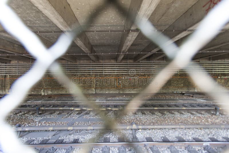 Under the Bridge in Metro Way Stock Image - Image of perspective ...