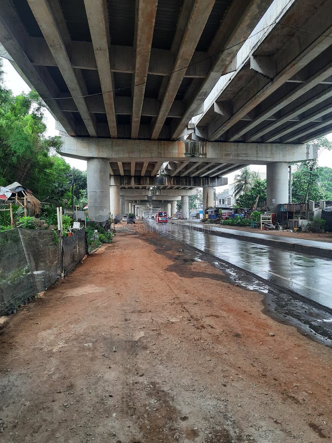 Under the Bridge on the Raining Stock Image - Image of south, bridge ...