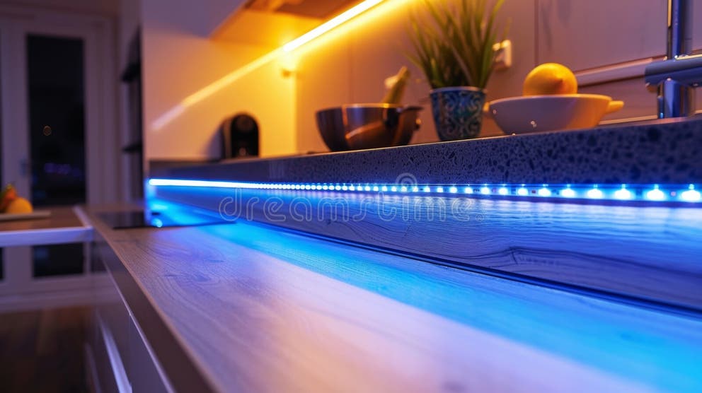 Under Cabinet Lighting, Using Led Strip Lights Under Kitchen Cabinets ...