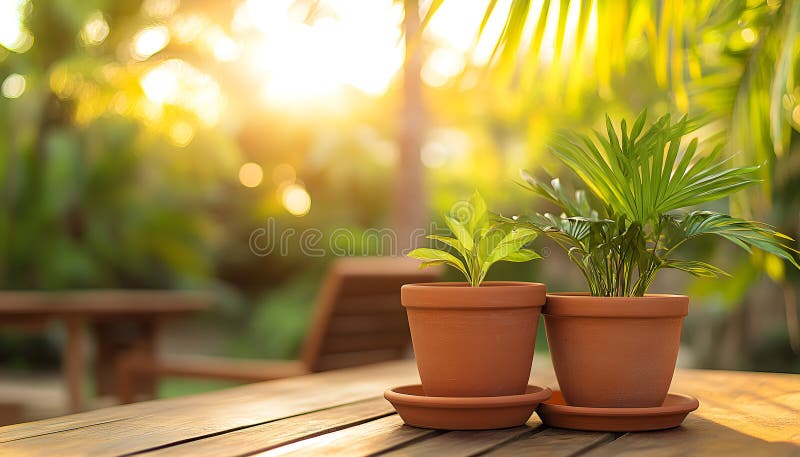Under a Canopy at a Beachside Cafe, a Table is Set with Pottery and ...