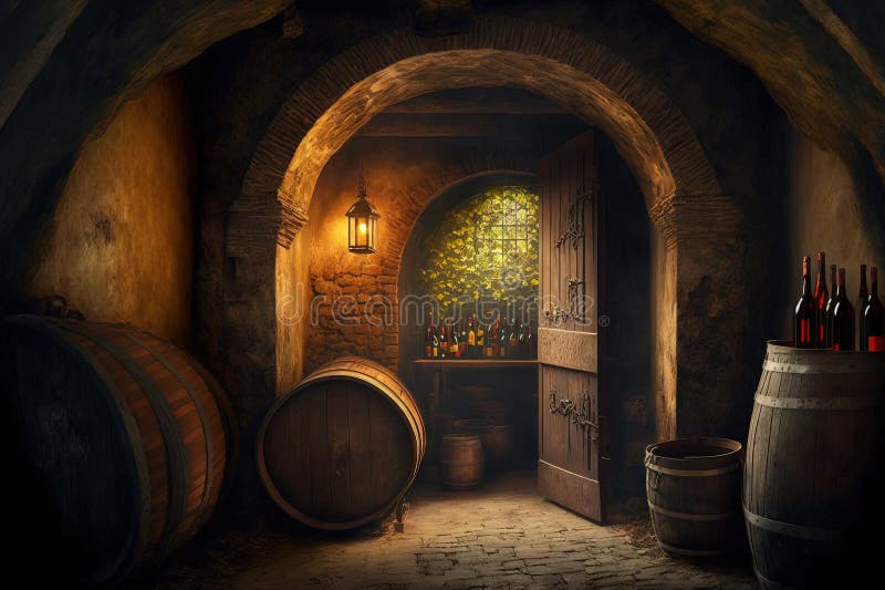 Under the Castle, an Old Cellar Makes Wine with Bottles and Barrels ...