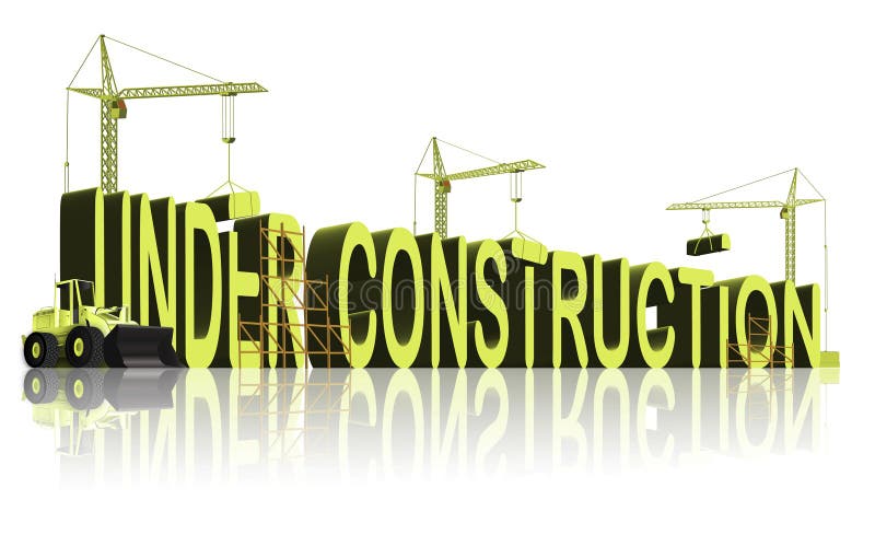 Website Building Under Construction Www Web Site Stock Illustration ...