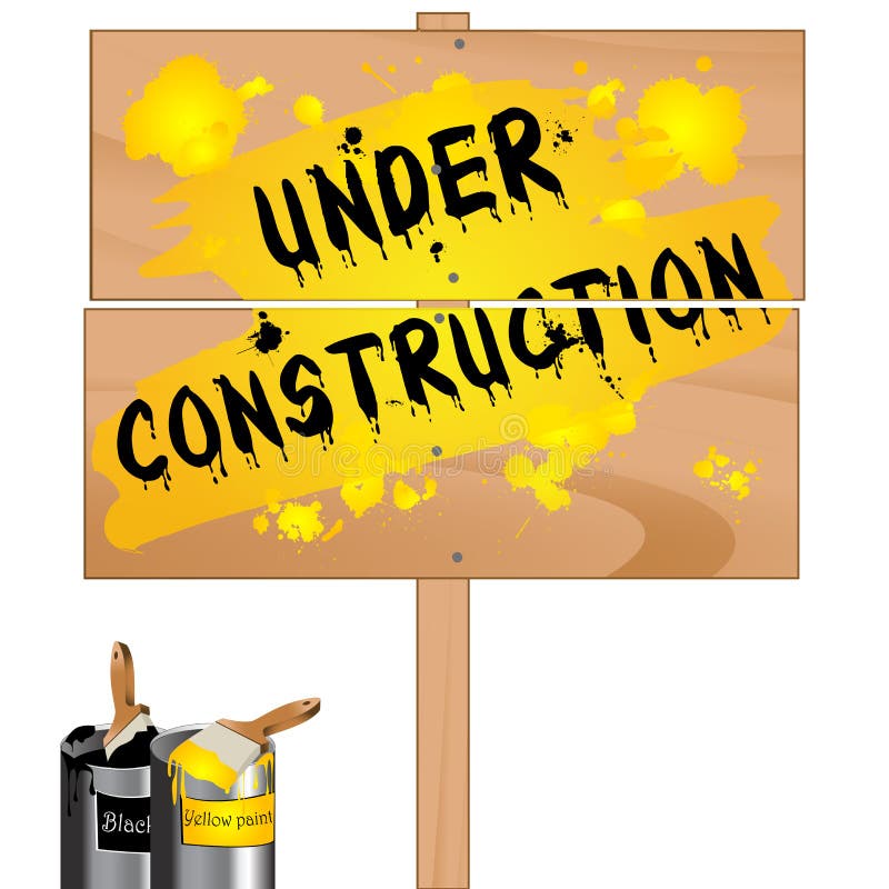 Under construction stock vector. Illustration of people - 14567403