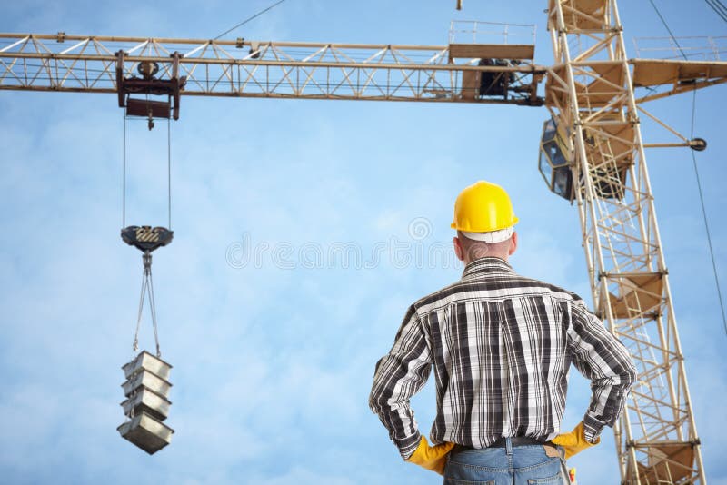 Under construction stock image. Image of helmet, person - 18286871