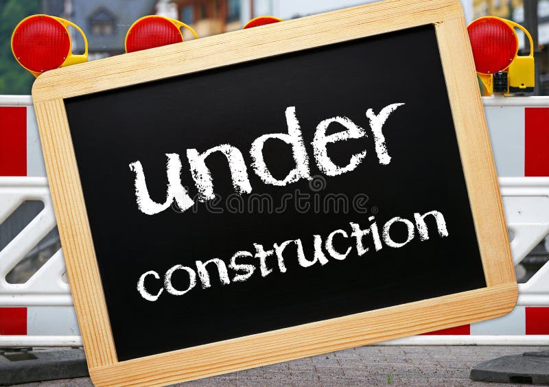 Under Construction stock photo. Image of internet, introduce - 74478