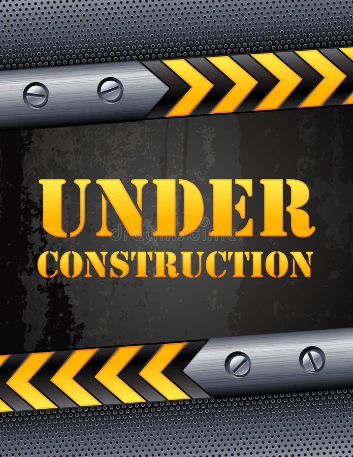 Under Construction Horizontal Banners Stock Vector - Illustration of ...