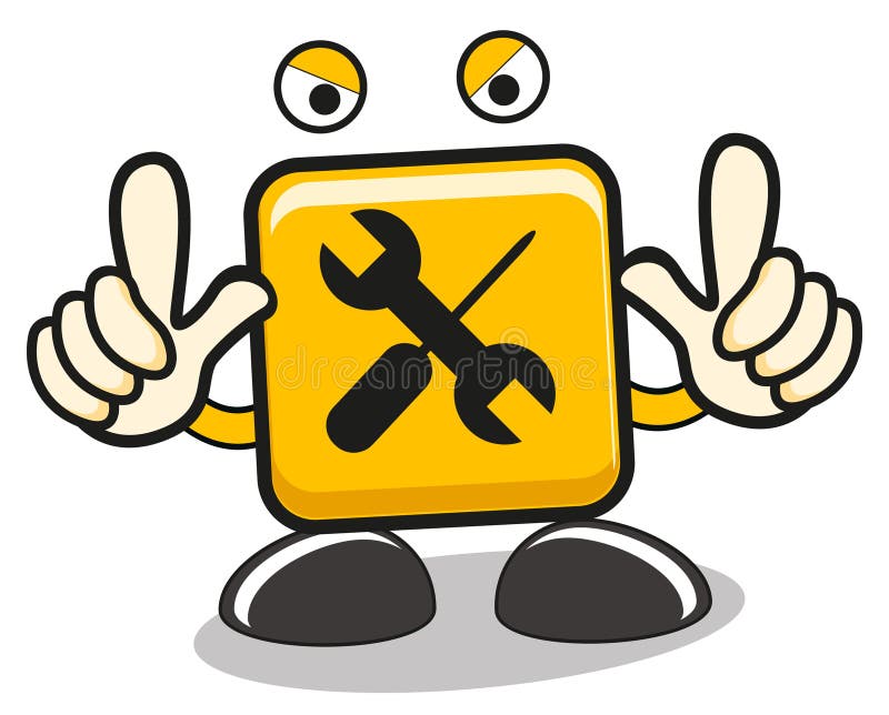 Under construction stock illustration. Illustration of cartoon - 21576702