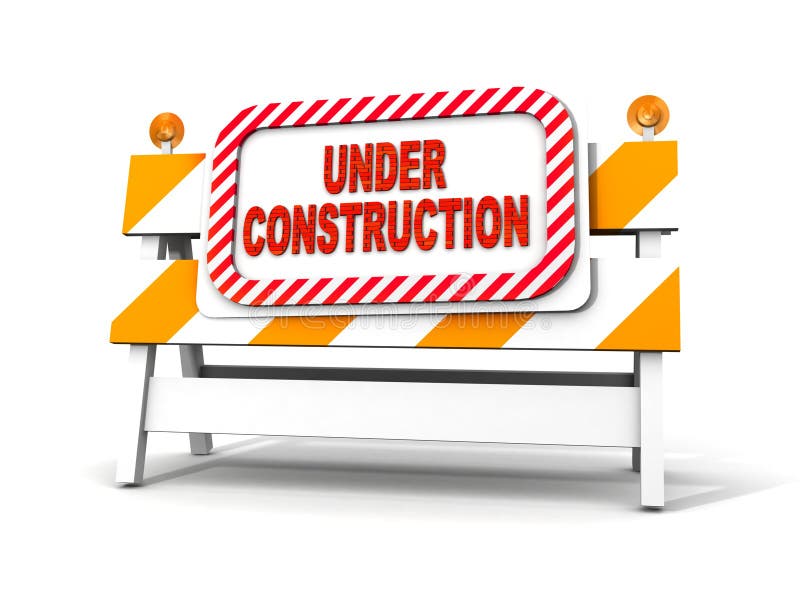 Road Under Construction Sign Stock Vector - Illustration of traffic ...