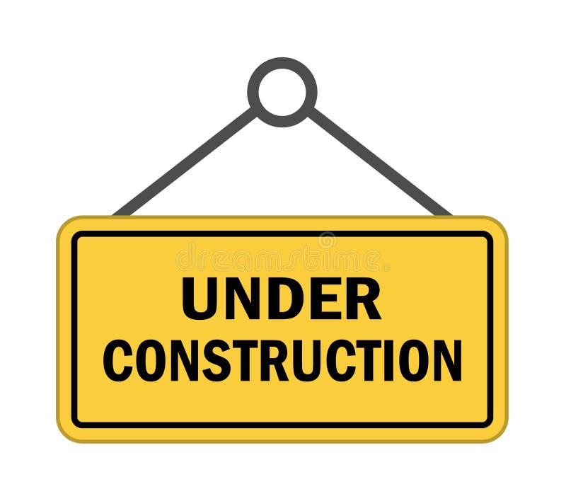 Warning hanging signboard stock vector. Illustration of hanging - 220212797