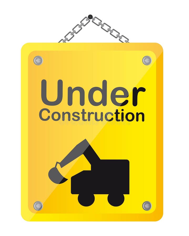 Website Under Construction Sign in White Background Stock Vector ...