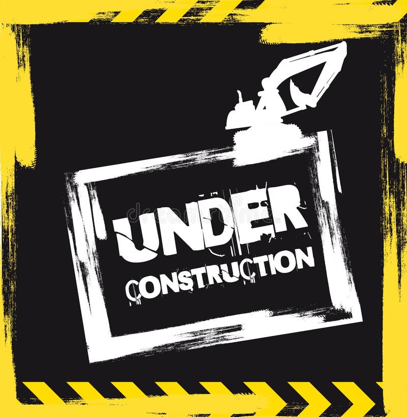 Under construction stock illustration. Illustration of design - 18729919