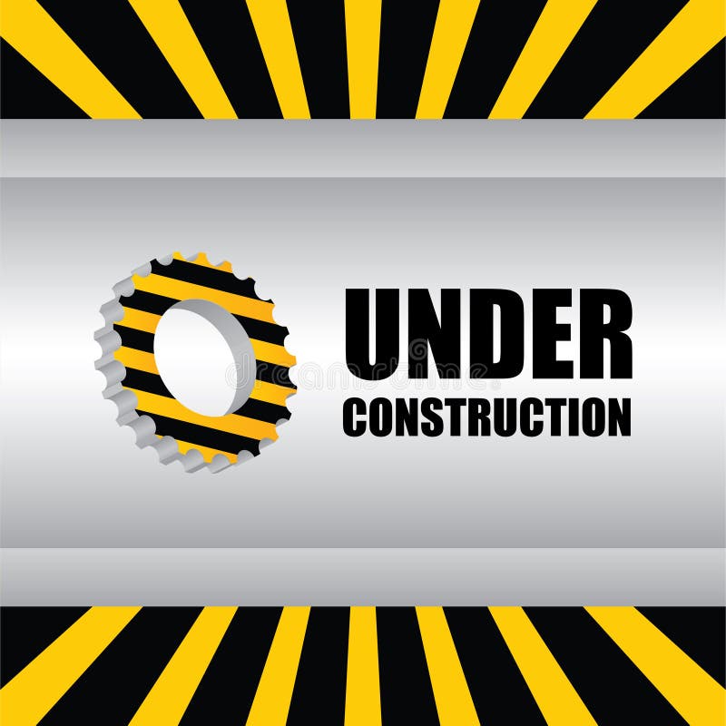 Under construction stock vector. Illustration of symbol - 23527827