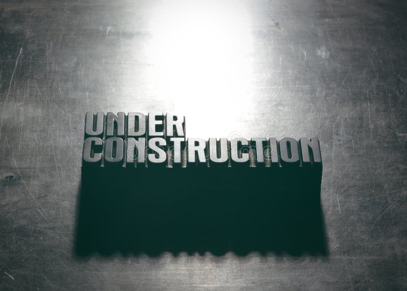 Under Construction stock photo. Image of classic, block - 24787044