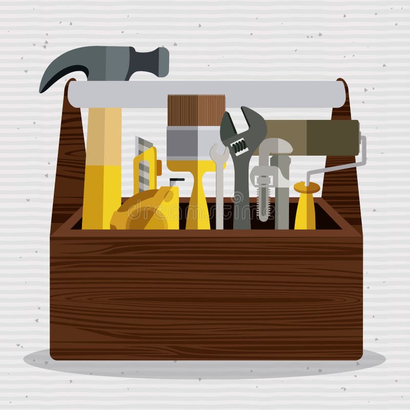 Under construction tool stock vector. Illustration of toolbox - 84566248
