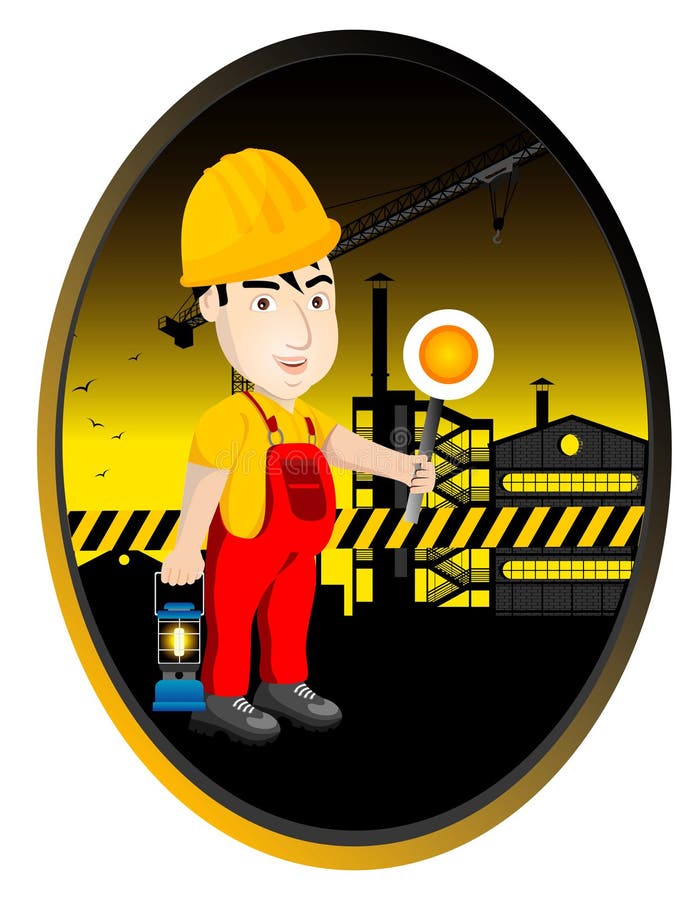 Happy Construction Sign stock vector. Illustration of warning - 2668473