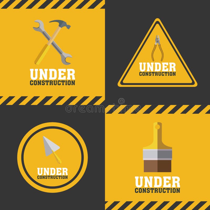 Under construction icon stock vector. Illustration of service - 61071193