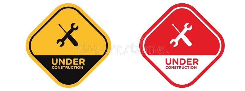 Under Construction Alert Emphasizing Safety Due To Ongoing Construction ...