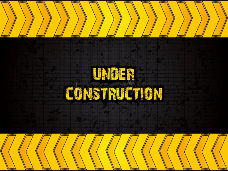 Under construction sign stock vector. Illustration of build - 36398809
