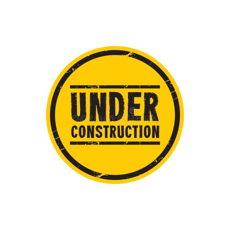 Under Construction Badge Logo Stock Vector - Illustration of ...