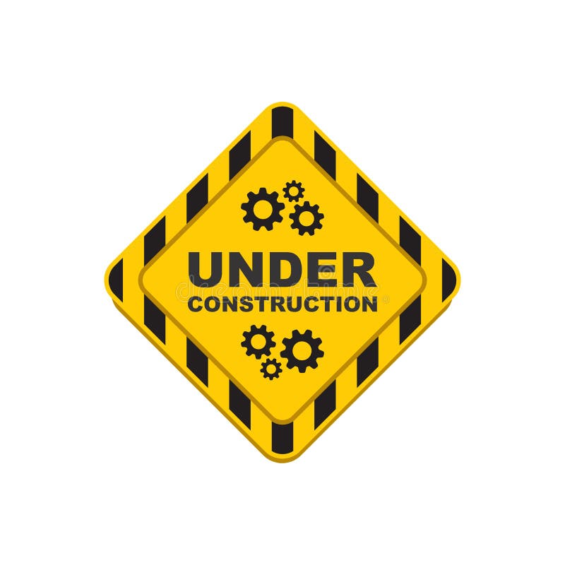 Under Construction Badge Logo Stock Vector - Illustration of ...