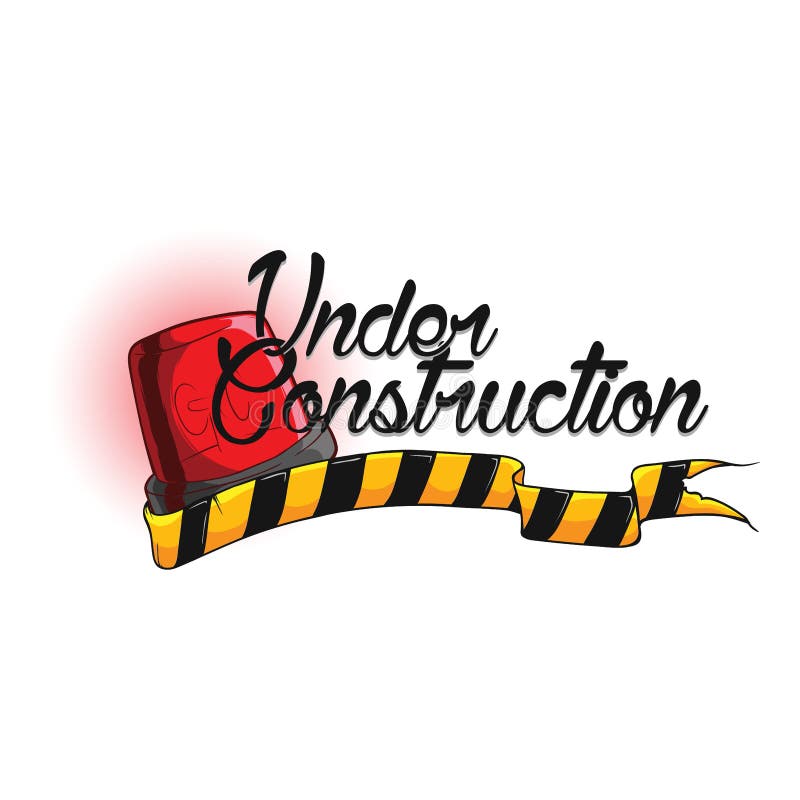 Under construction banner stock vector. Illustration of graphic - 259977128