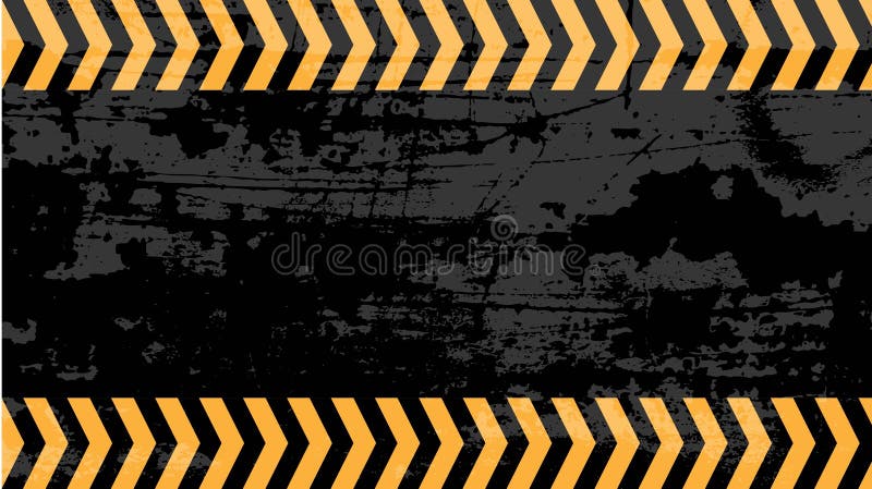 Under Construction Black and Yellow Grunge Texture Frame Place for Text ...