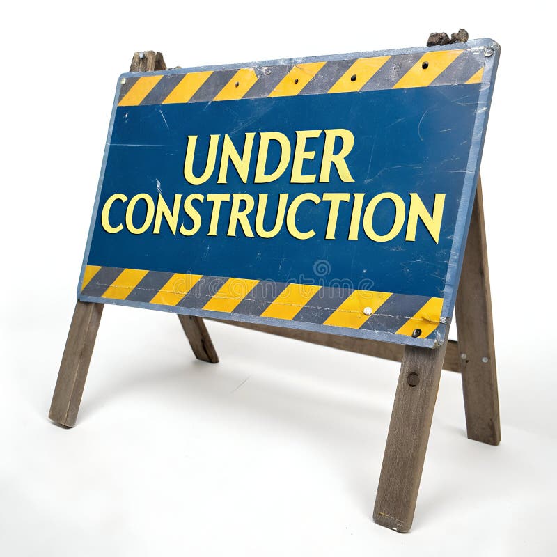 "Under Construction Board Stock Illustration - Illustration of progress ...