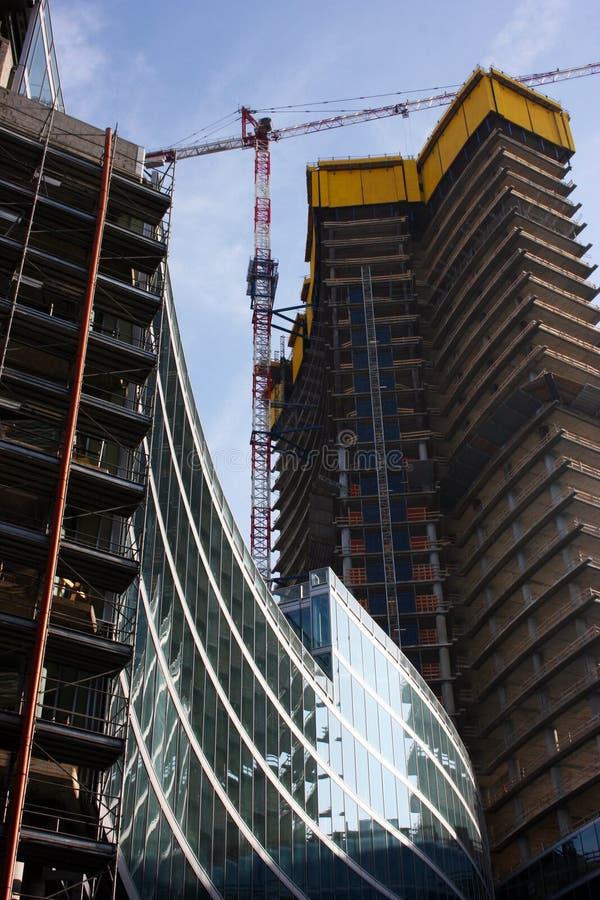 Under Construction Building Stock Image - Image of building, industry ...