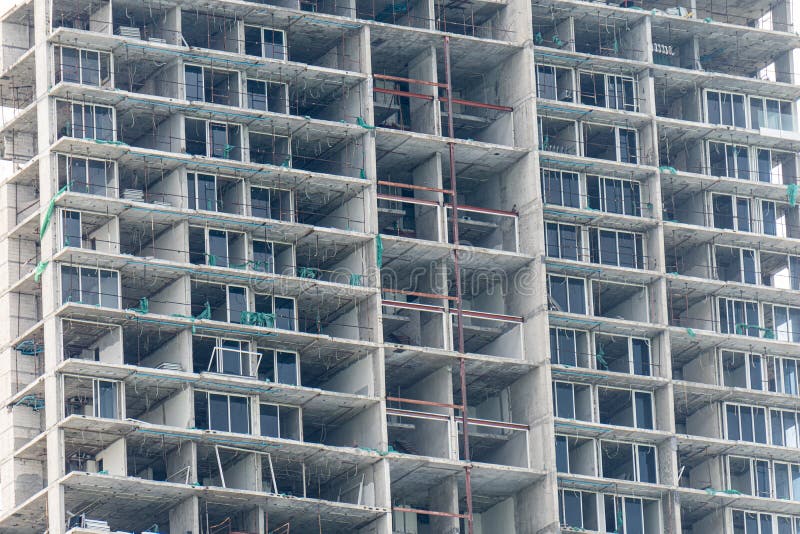 The Under Construction Building, Apartment or Condominium Stock Image ...