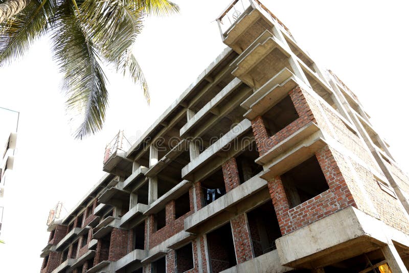A Under Construction Building and Apartment with 4 Floors and 1 Ground ...
