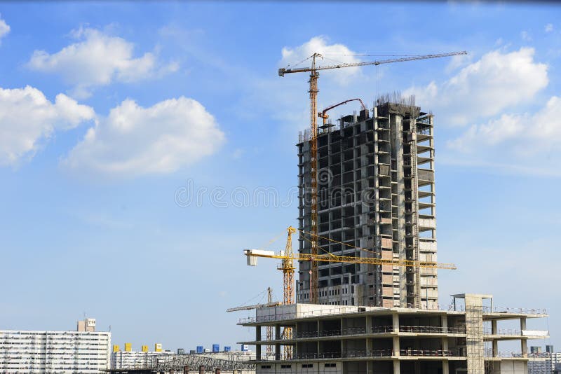 2,271 Concrete Frame Tall Apartment Building Under Construction Tower ...