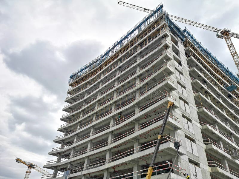 Under Construction Building at the North of the Capital Editorial Image ...