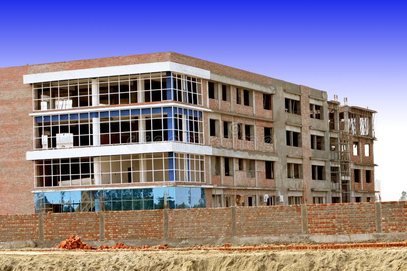 Under-construction Building Site Stock Photo - Image of construction ...