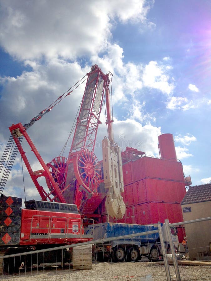 Under Construction Building Site Editorial Photo - Image of lift ...