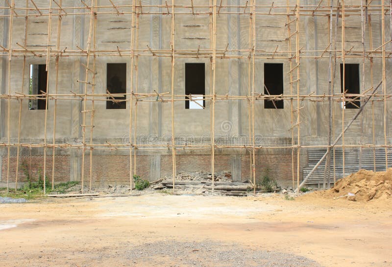 Under Construction Building Stock Image - Image of gravel, house: 39091829