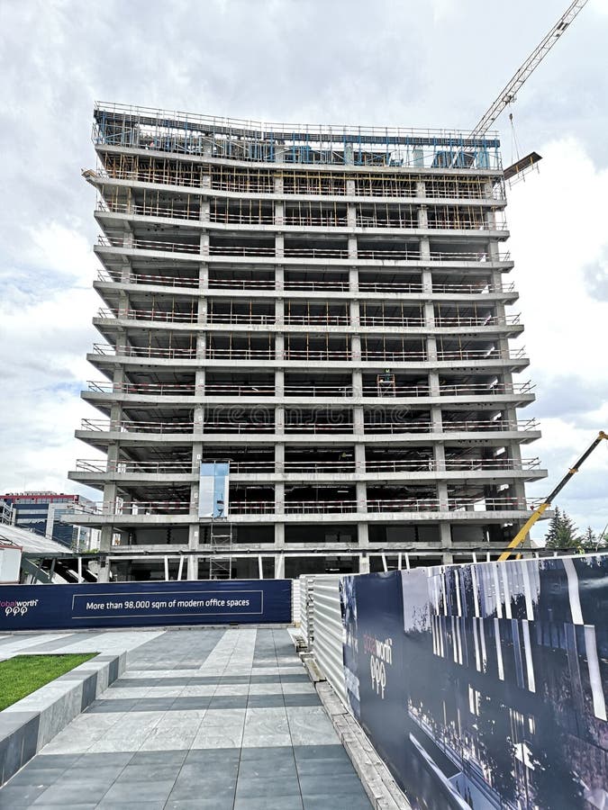 Under Construction Building Editorial Stock Image - Image of building ...