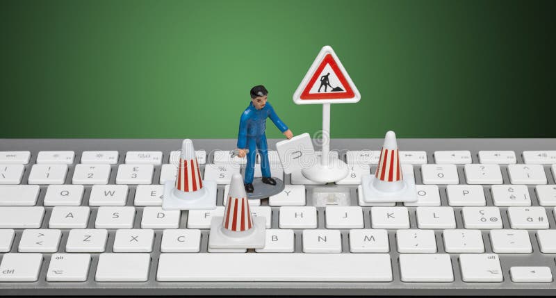 Under construction stock photo. Image of assemble, keyboard - 66078856