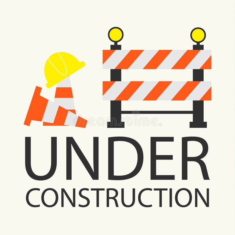 Under Construction Concept in Flat Design Style Stock Vector ...