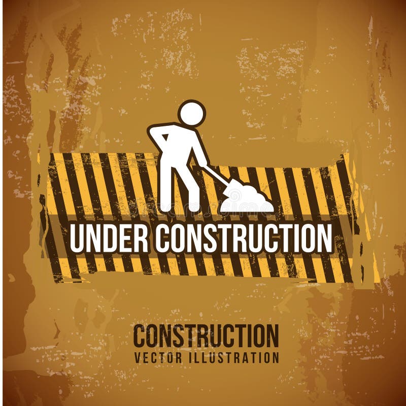 Under Construction Poster Design Stock Illustrations – 1,463 Under ...
