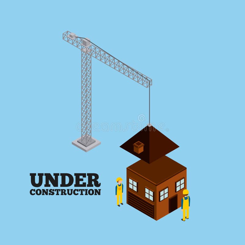Under construction design stock illustration. Illustration of concept ...