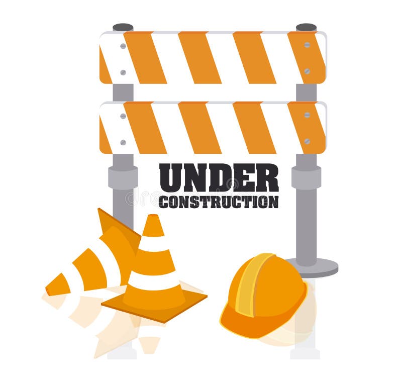 Under Construction Icon Symbol Stock Illustration - Illustration of ...