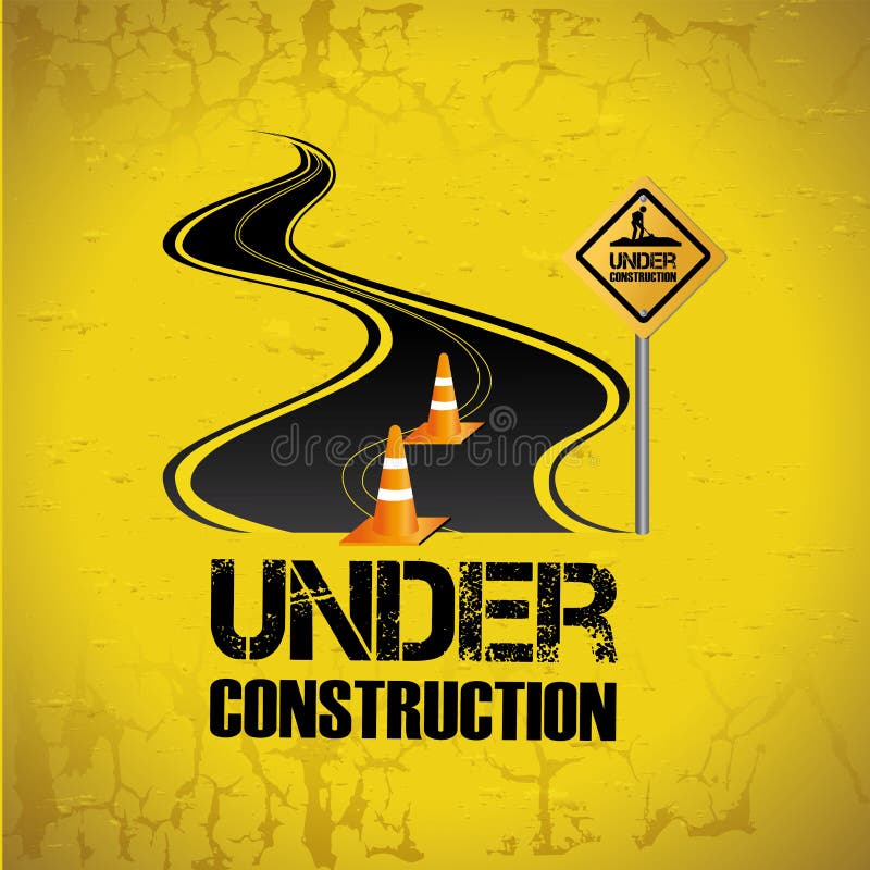 Under construction design stock vector. Illustration of line - 31399095
