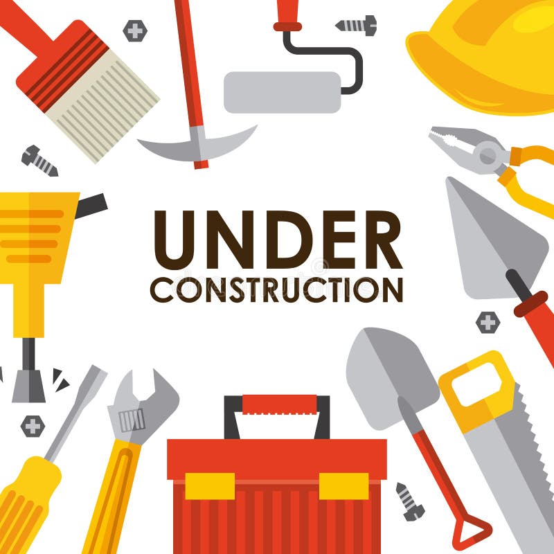 Under construction design stock vector. Illustration of page - 47262787