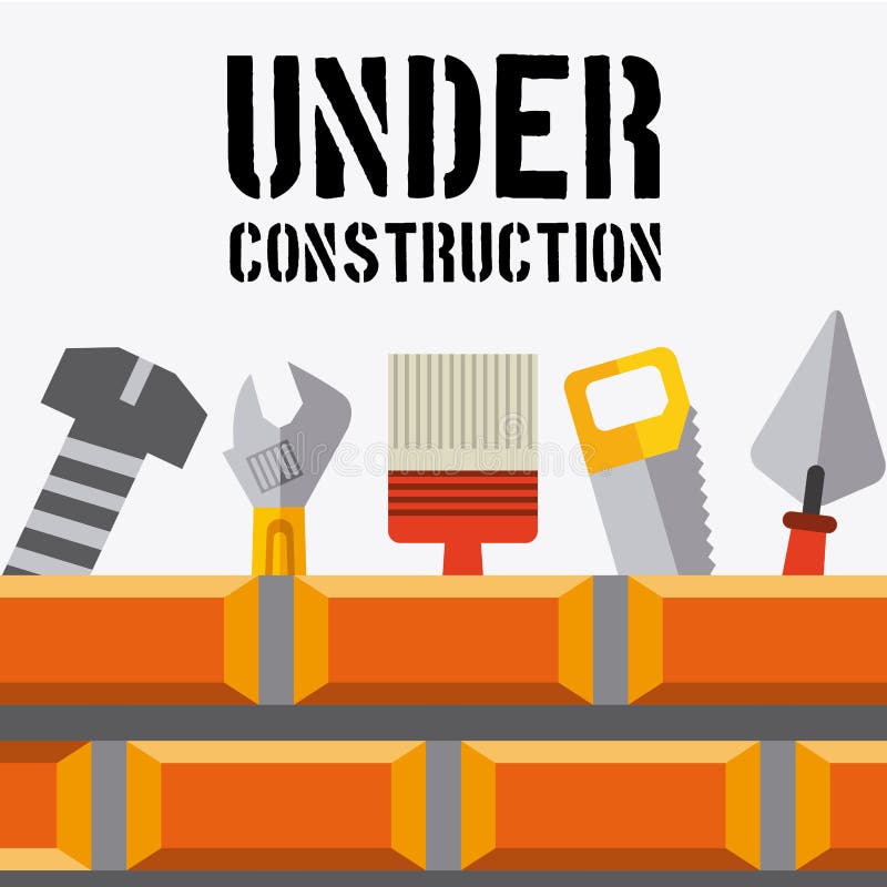 Under construction stock vector. Illustration of repair - 50403408
