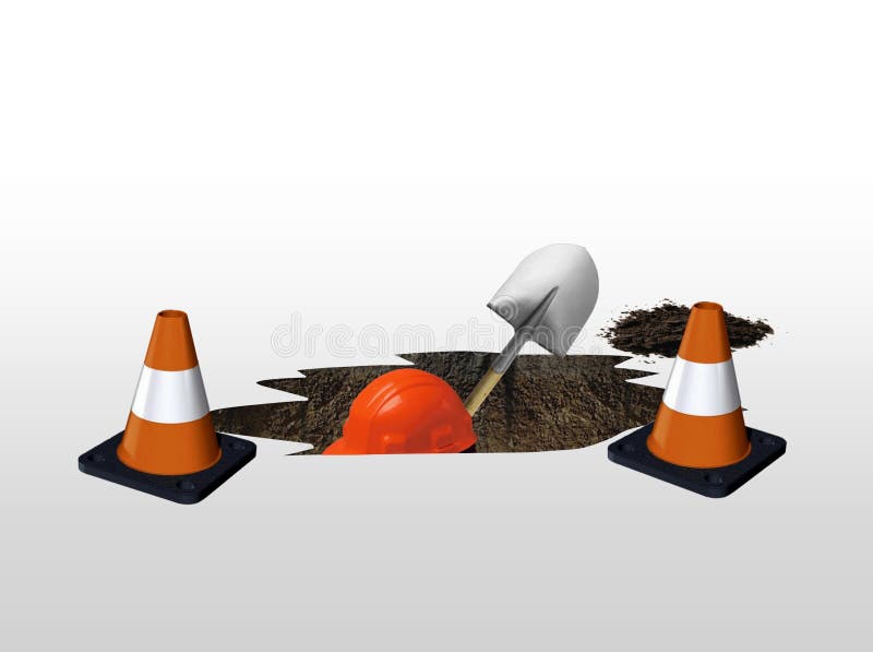 Construction digging icon stock vector. Illustration of vector - 153339593